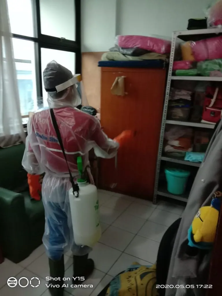 Pembersihan Ruangan Dengan Desinfektan - Rumah Sakit Harum Sismamedika