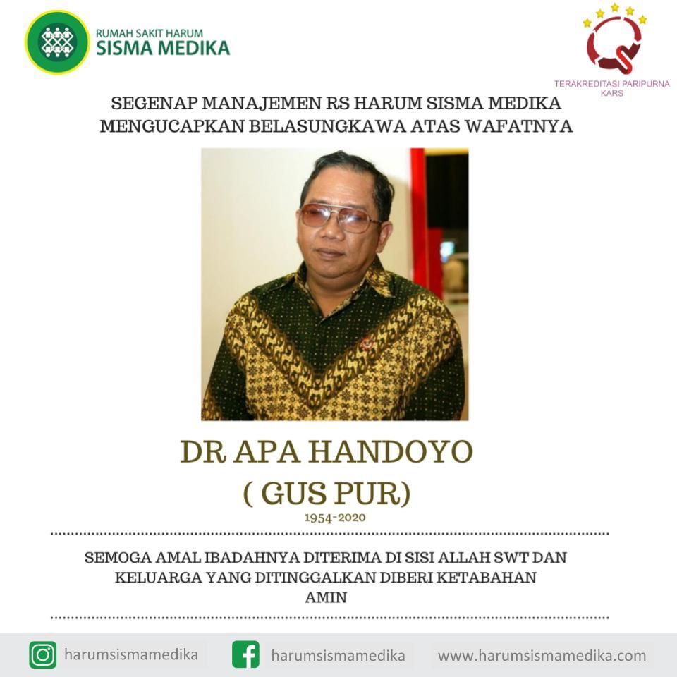 Berita Duka Atas Meninggalnya dr Handoyo atau Dikenal Dengan Gus Pur