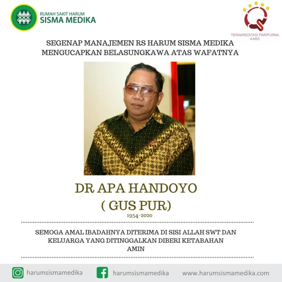 Berita Duka Atas Meninggalnya dr Handoyo atau Dikenal Dengan Gus Pur