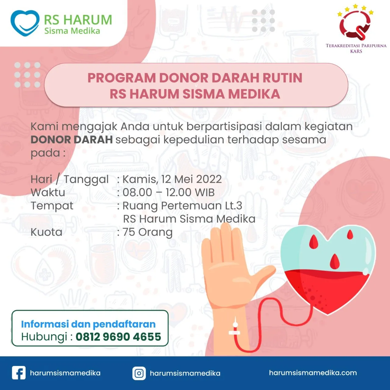Program Donor Darah Rutin - Rumah Sakit Harum Sismamedika